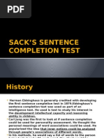 The Rotter Incomplete Sentences Blank | PDF | Psychology | Behavioural ...