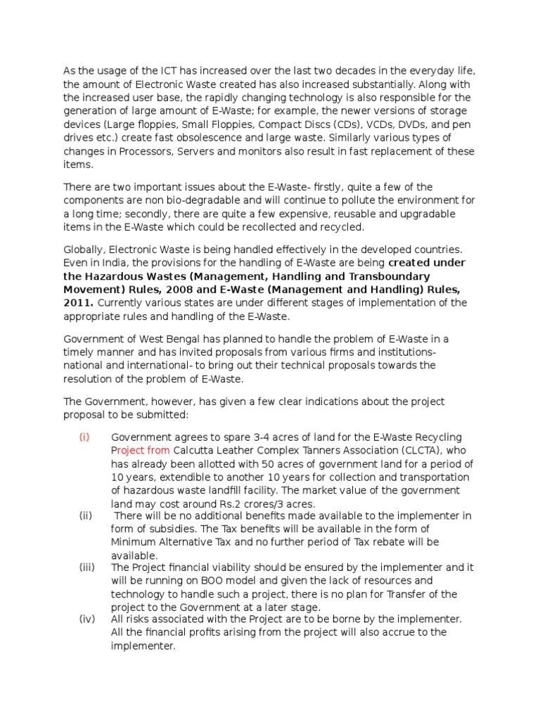 E Waste | Download Free PDF | Electronic Waste | Waste Management