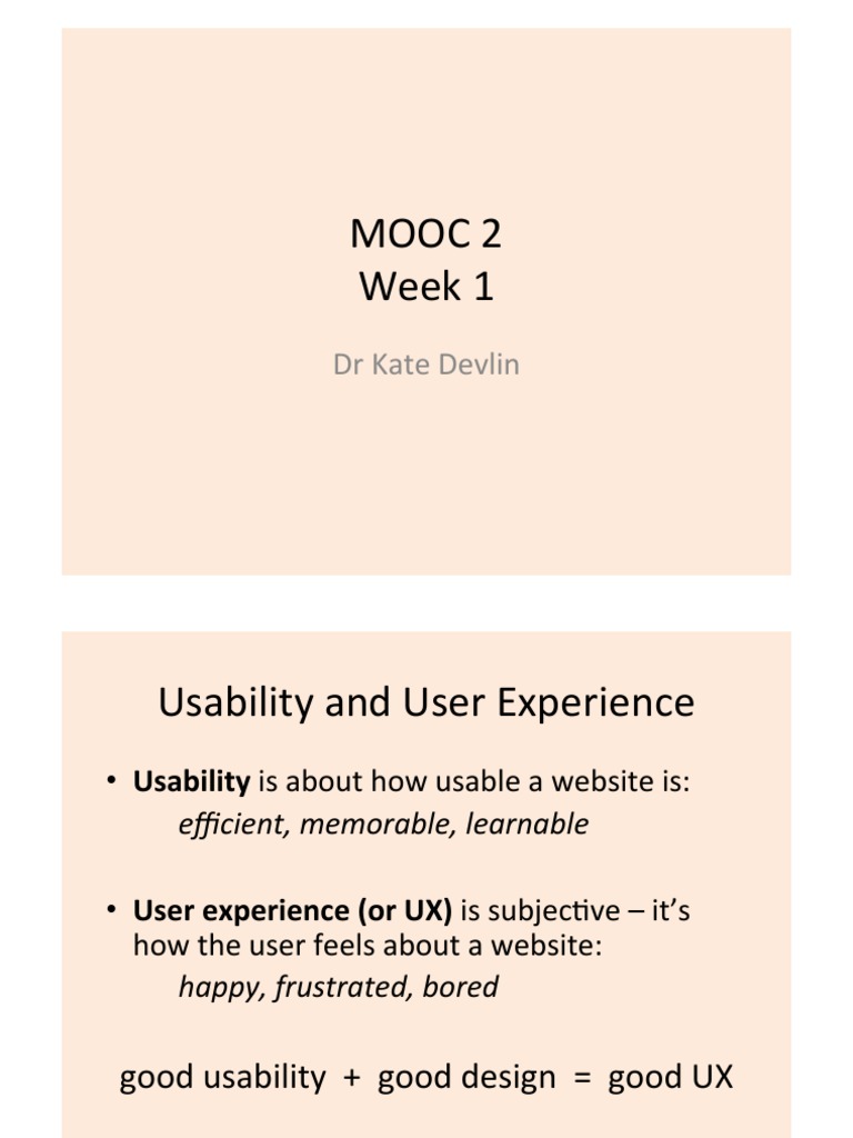 Mook Design | PDF | User Experience | Usability