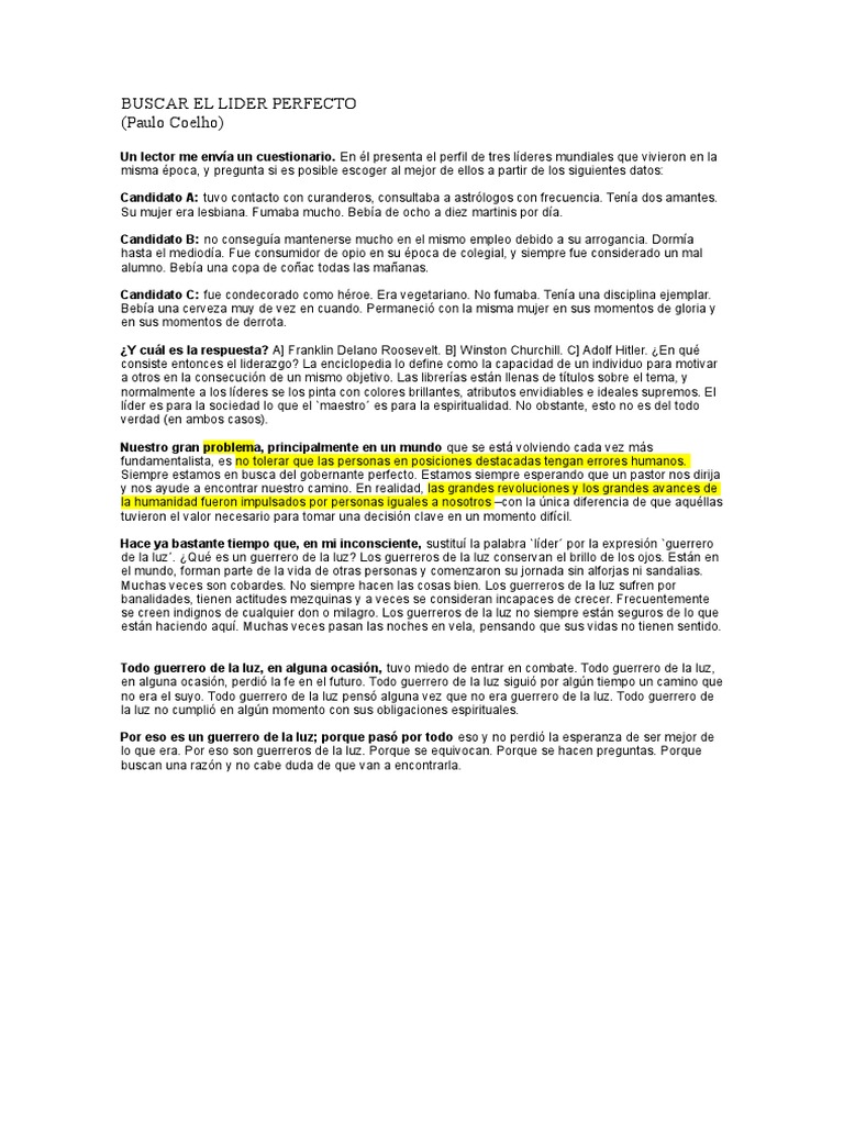 Buscar El Lider Perfecto | PDF | Liderazgo | Ligero