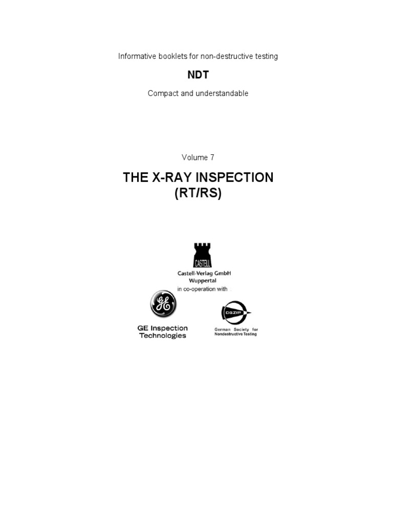 The X-Ray Inspection Booklet v7 | PDF | X Ray | Vacuum Tube