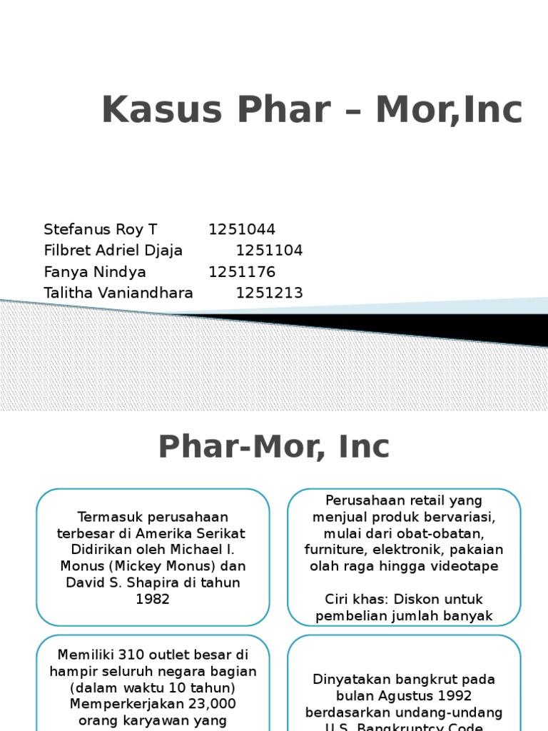 Kasus Phar - Mor, Inc | PDF