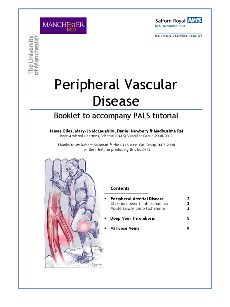 Peripheral Vascular Disease: Booklet To Accompany PALS Tutorial | PDF ...