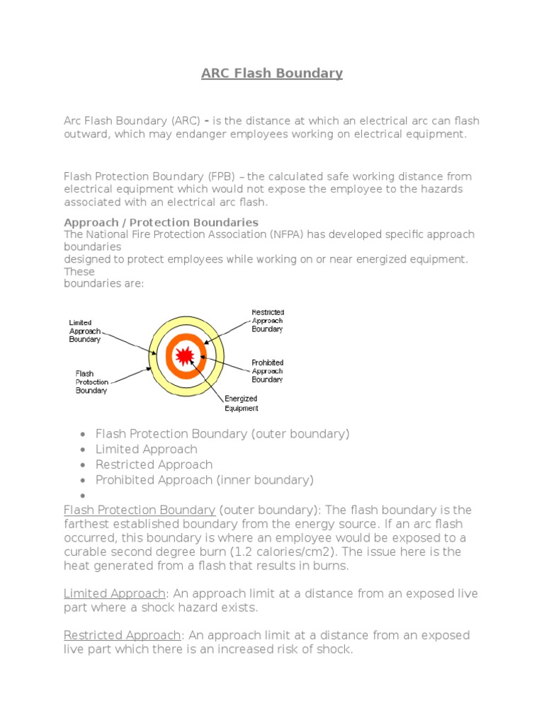 ARC Flash Boundary: Approach / Protection Boundaries | PDF | Fuse ...