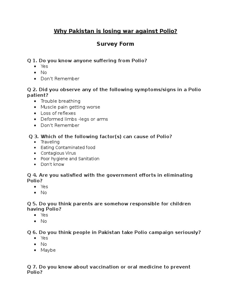 Pakistan's Polio Crisis: Causes & Solutions | PDF