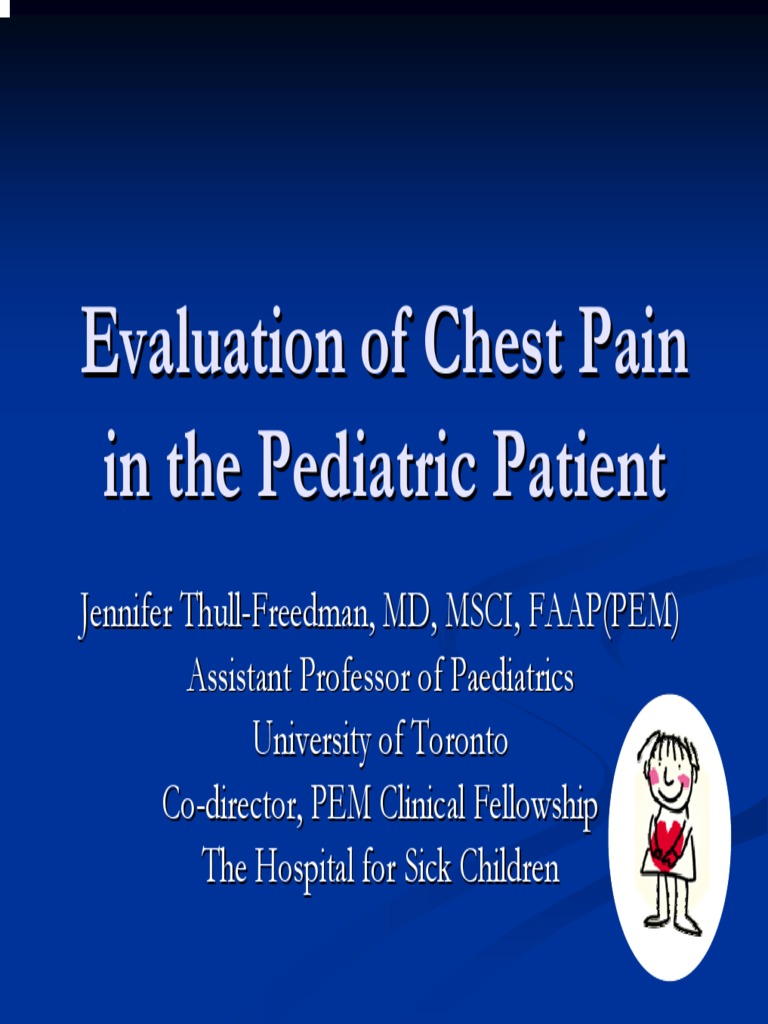 Pediatric Chest Pain | PDF | Coronary Artery Disease | Heart