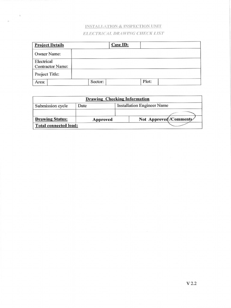 Addc Checklist For Drawing Approval | PDF