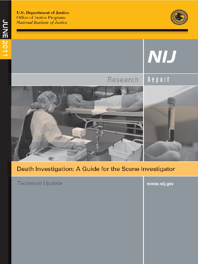 Death Investigation Guide Update | PDF | Coroner | Survey Methodology