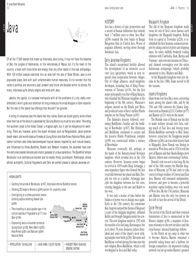 Indonesia 8 Java | PDF | Java | Indonesia