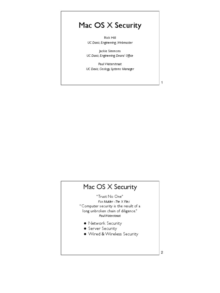 Mac Os X Security Tips Pdf Port Computer Networking Secure Shell