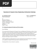 Industrial Training Confirmation Letter | PDF