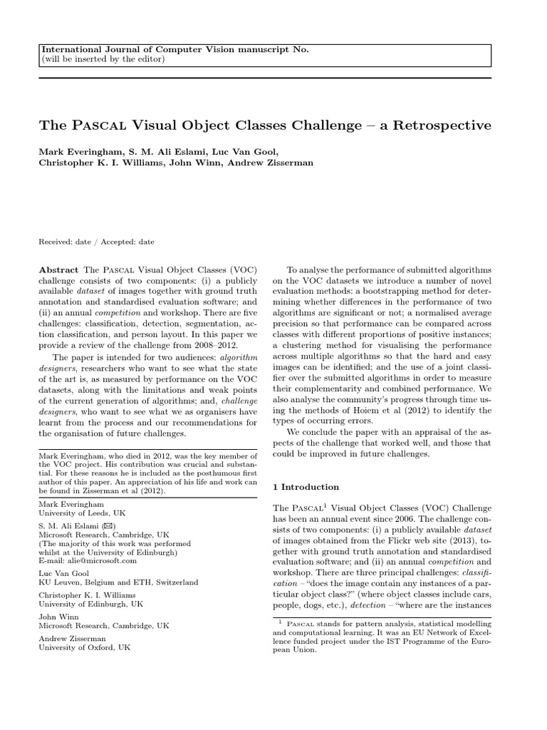 Retrospective 14 | PDF | Image Segmentation | Statistical Classification