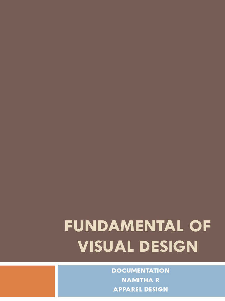 Fundamental of Visual Design | PDF | Drawing | Composition (Visual Arts)