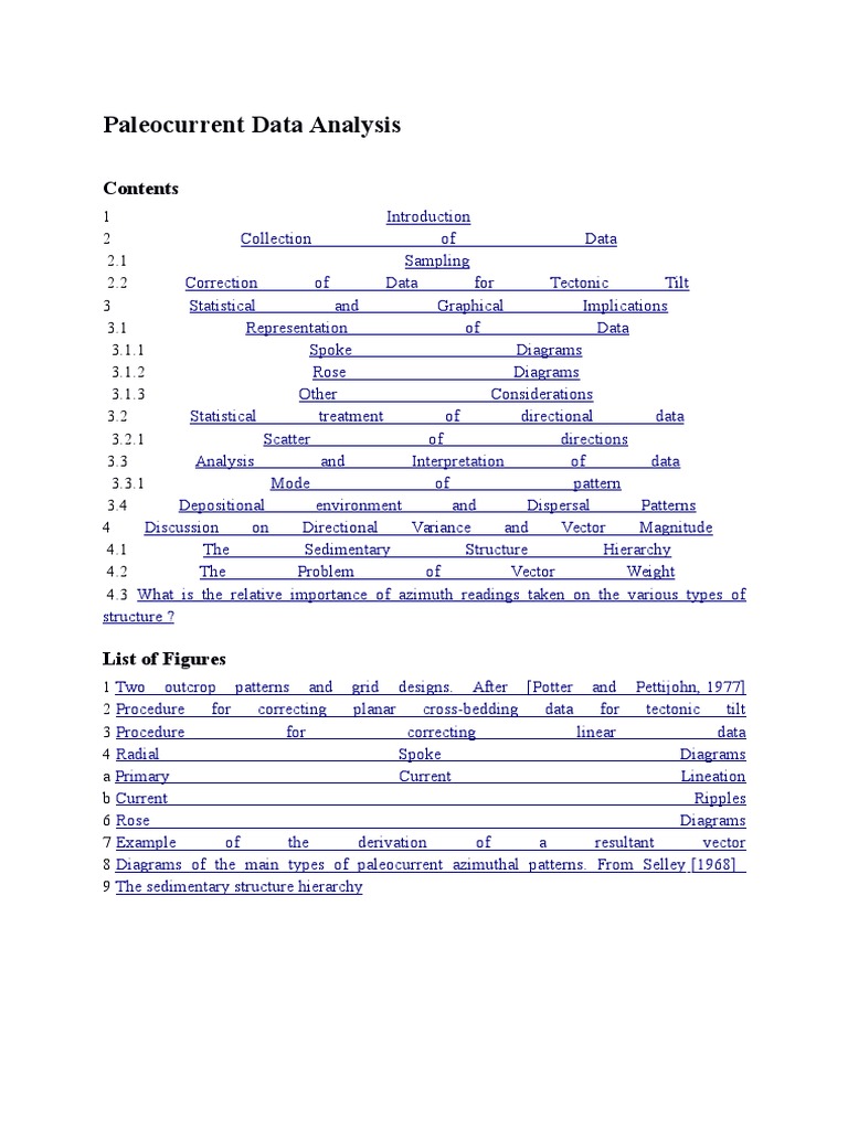 Paleocurrent Data Analysis | PDF | Arithmetic Mean | Euclidean Vector