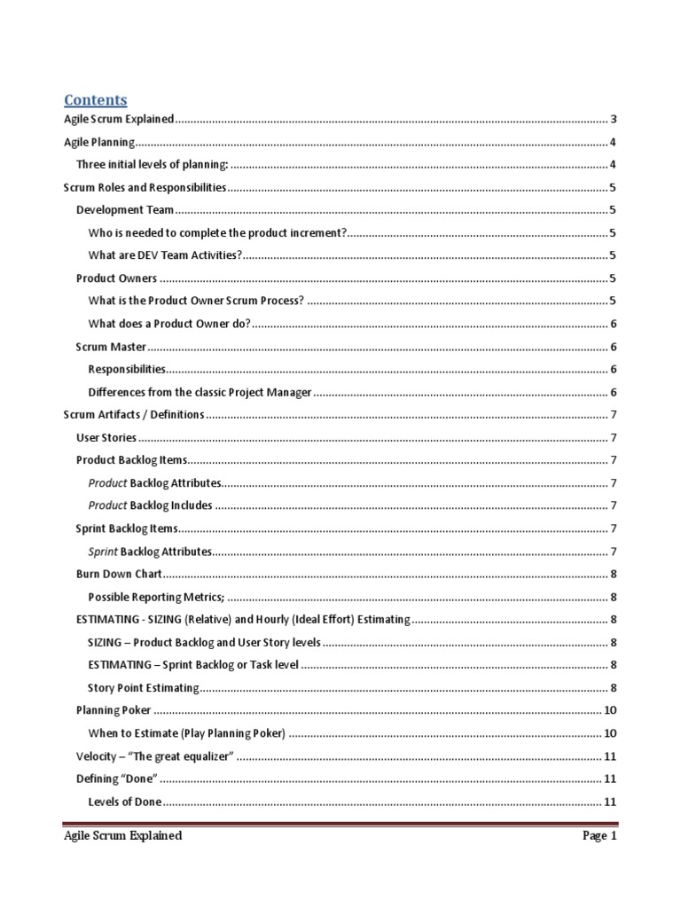 Agile Planning | PDF | Scrum (Software Development) | Agile Software ...