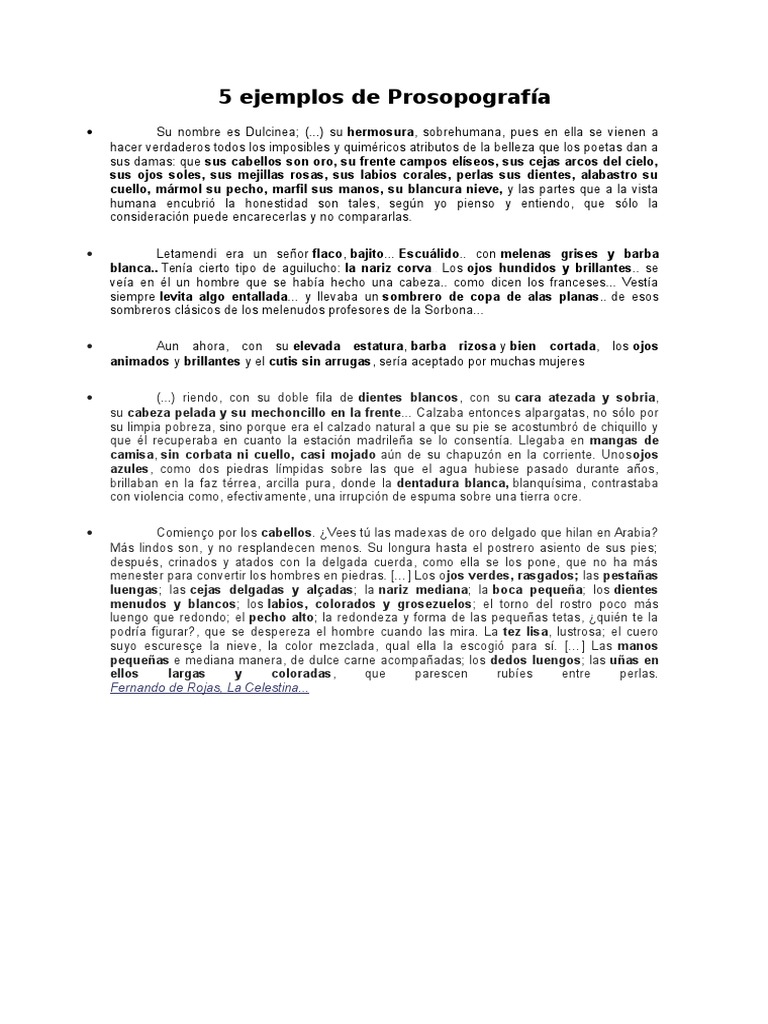 5 Ejemplos de Prosopografía | PDF