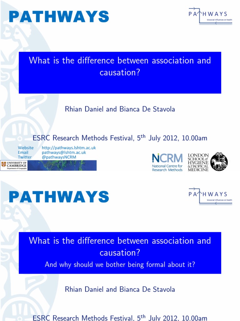 Association vs. Causation Explained | PDF | Confounding | Causality