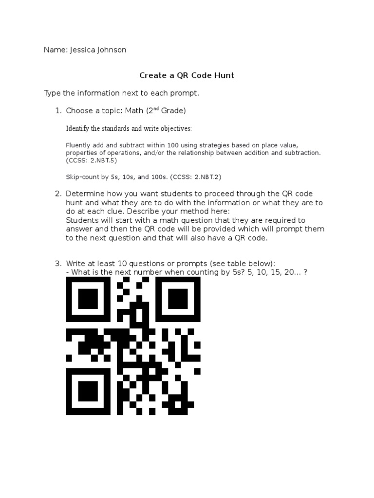QR Code Hunt | PDF