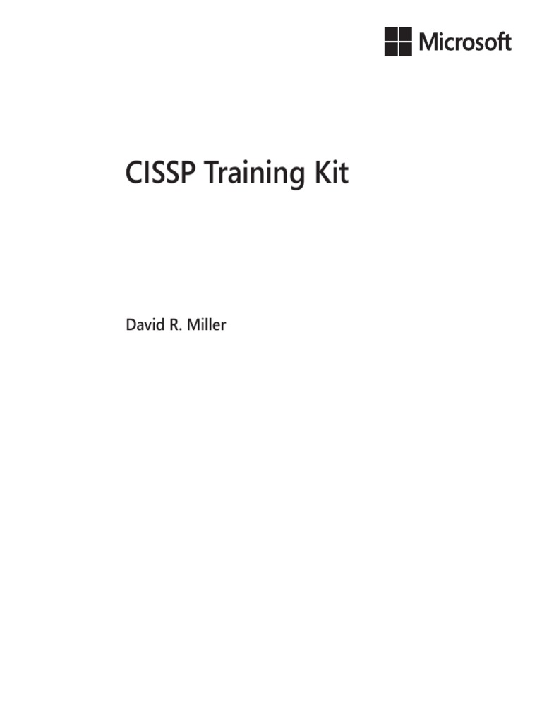 CISSP Training Kit: David R. Miller | PDF | Public Key Cryptography ...