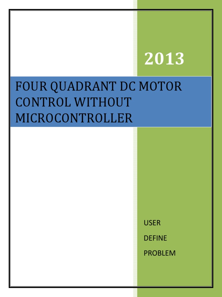 For Quadrant DC Motor Control | PDF | Field Effect Transistor ...