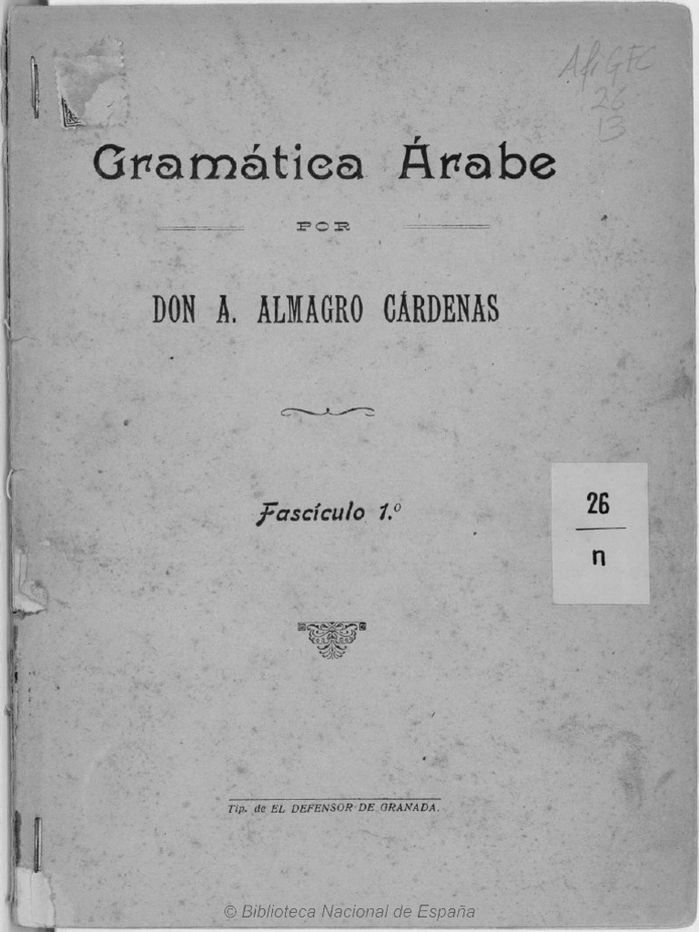 Gramática Del Arabe | PDF | Arábica | Verbo