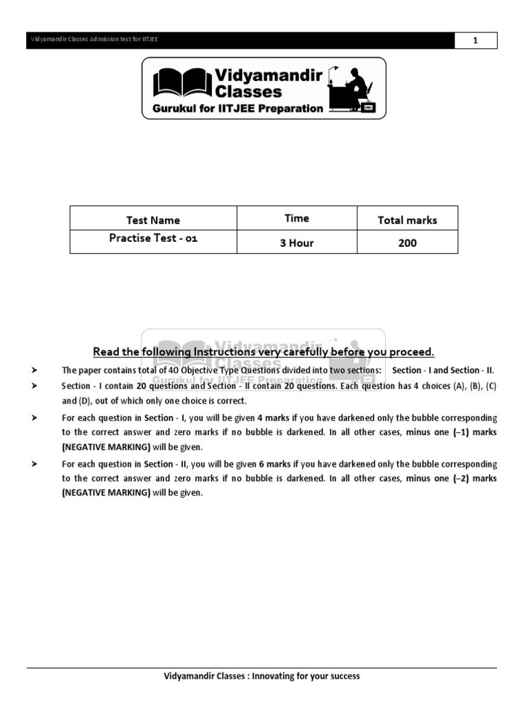 Microsoft Word - Practice Test-01 - 4 Year Program | Volume | Sphere