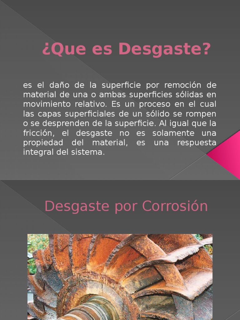 Desgaste y Corrosión de Materiales | PDF | Ciencia y matemáticas