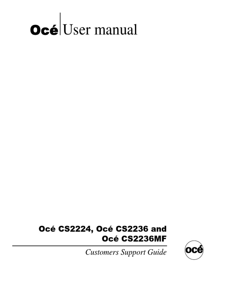 Océ Plotter 2236 English | PDF | Image Scanner | Installation (Computer ...