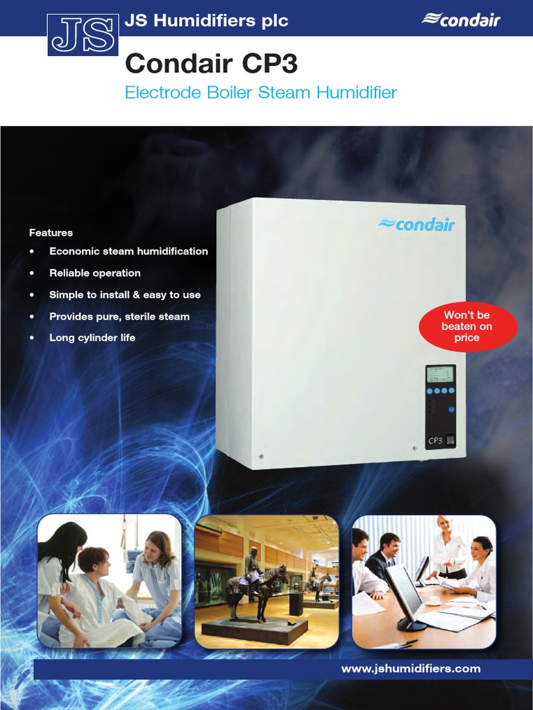 Condair CP3 Steam Humidifier Brochure PDF | PDF | Steam | Boiler
