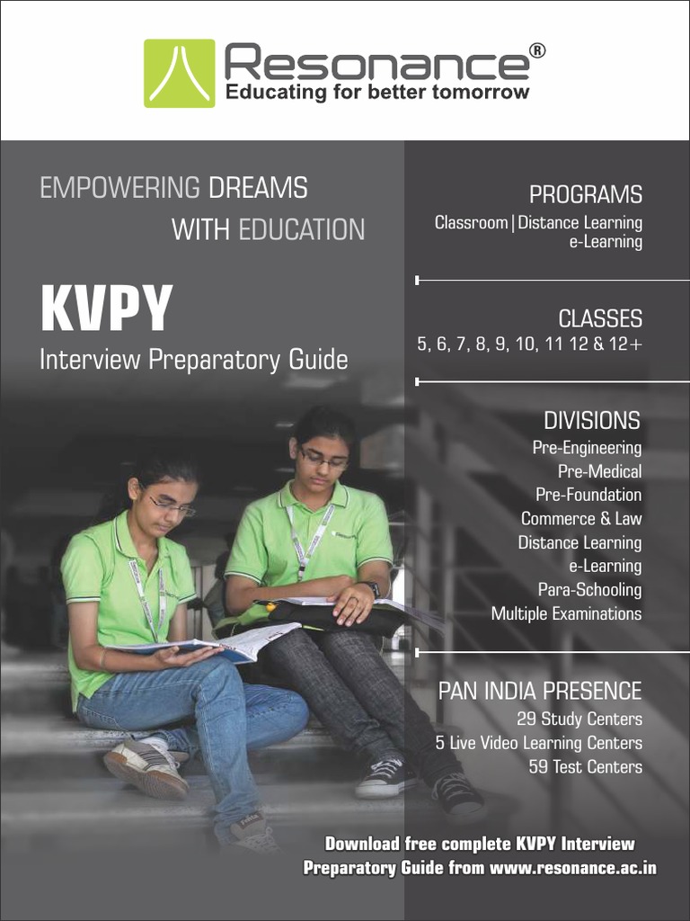 KVPY 2015 Interview Preparatory Guide | PDF | Magnetic Field | Chemical ...