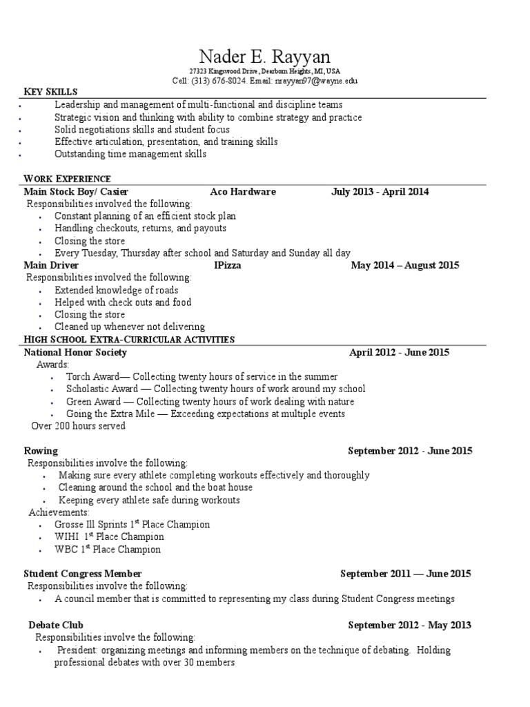 Nader Rayyan's Professional Profile | PDF