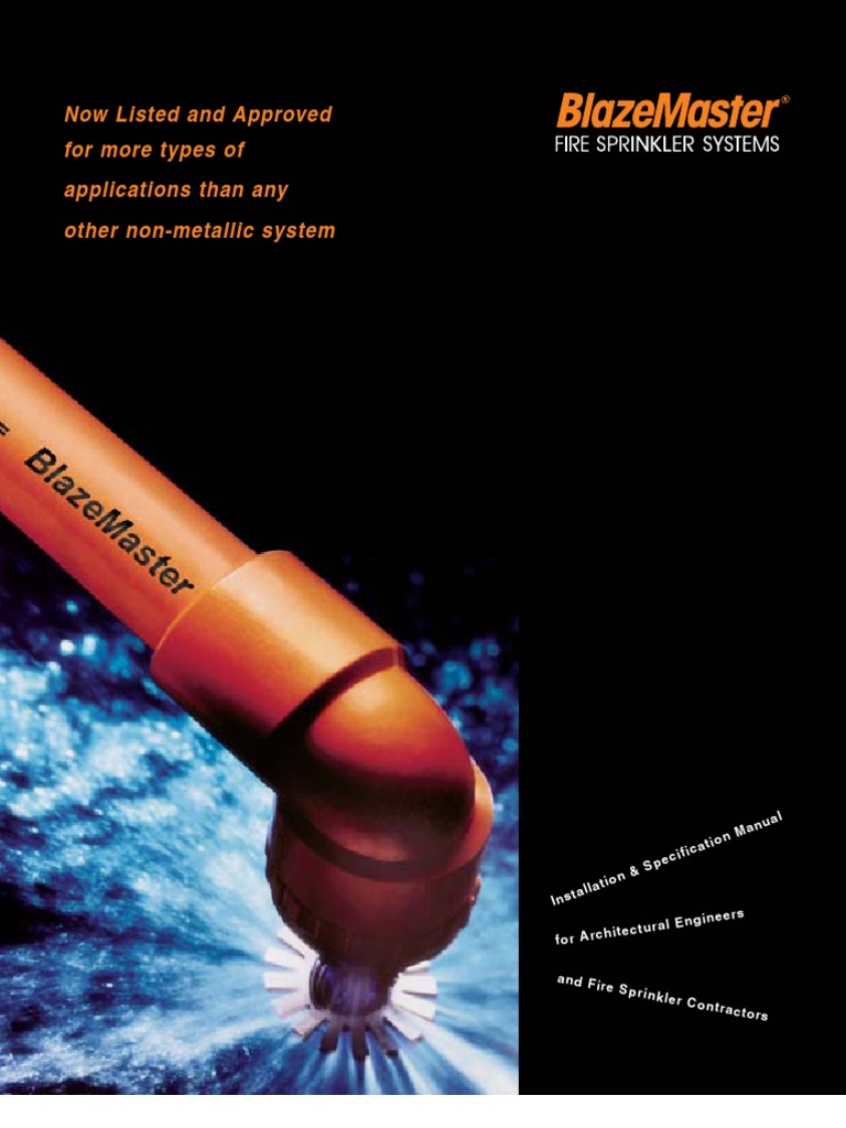 Blaze Master Installation and Specification Manual | PDF | Fire Sprinkler System | Pipe (Fluid ...