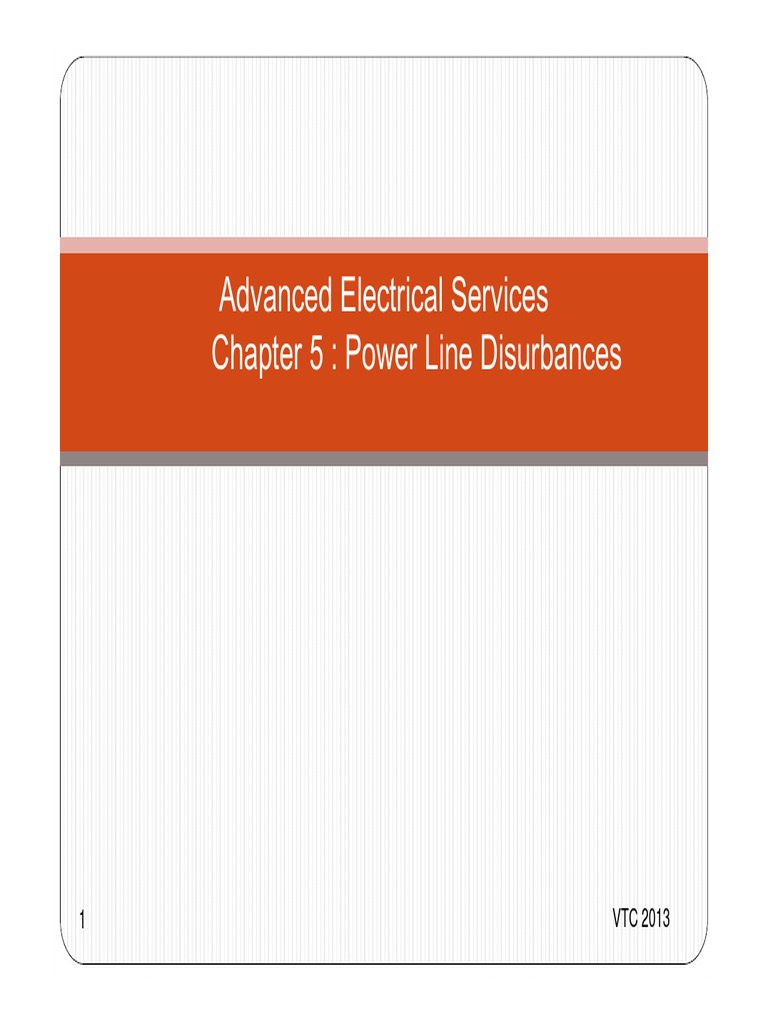 Power Line Disturbance PDF | PDF | Capacitor | Power Inverter