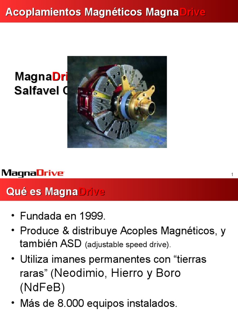 Presentacion Acoplamientos Magnéticos Magnadrive | PDF | Campo ...