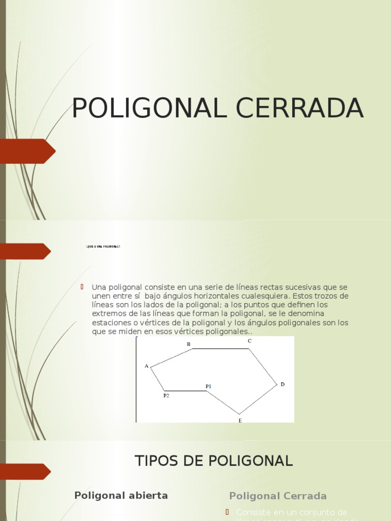 Poligonal Cerrada | PDF | Polígono | Topografía