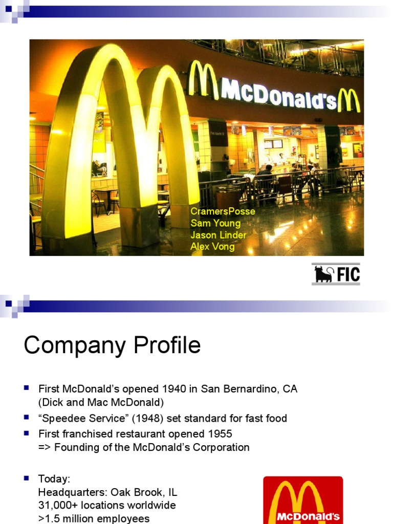 Mcdonalds Macdonalds | PDF | Mc Donald's | Fast Food
