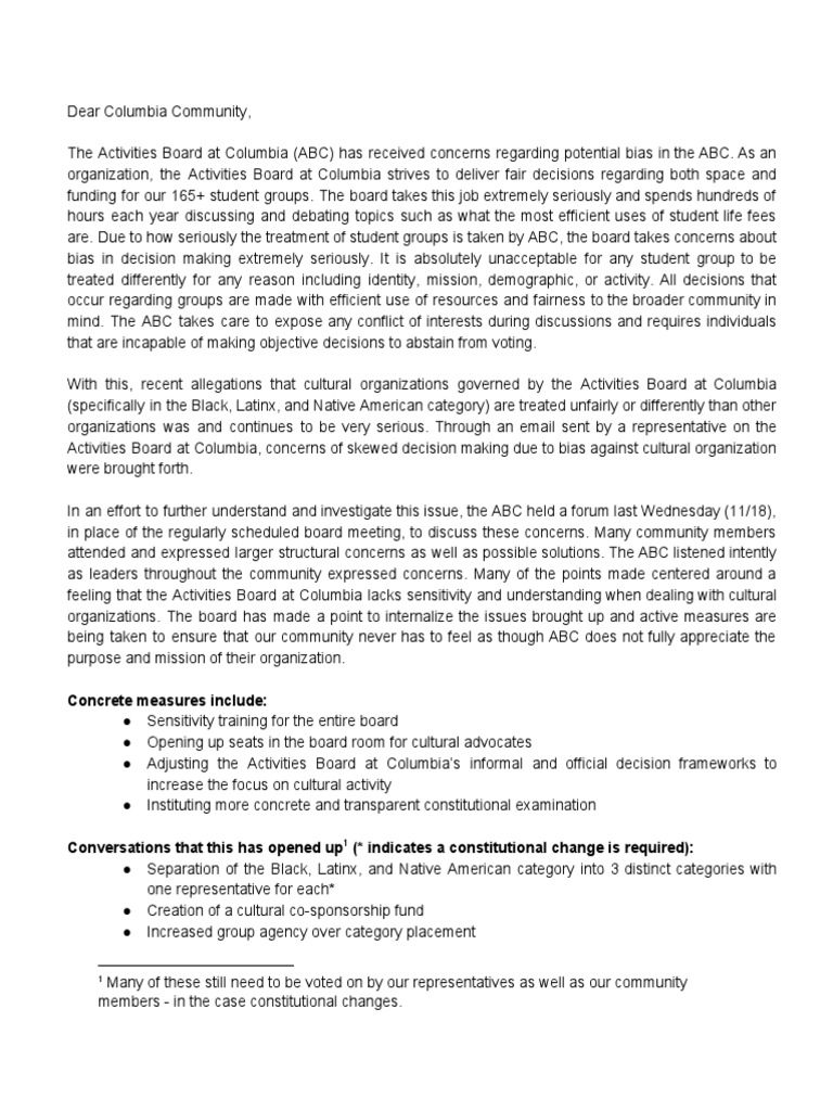 ABC Press Release and Allocation | Download Free PDF | Columbia ...