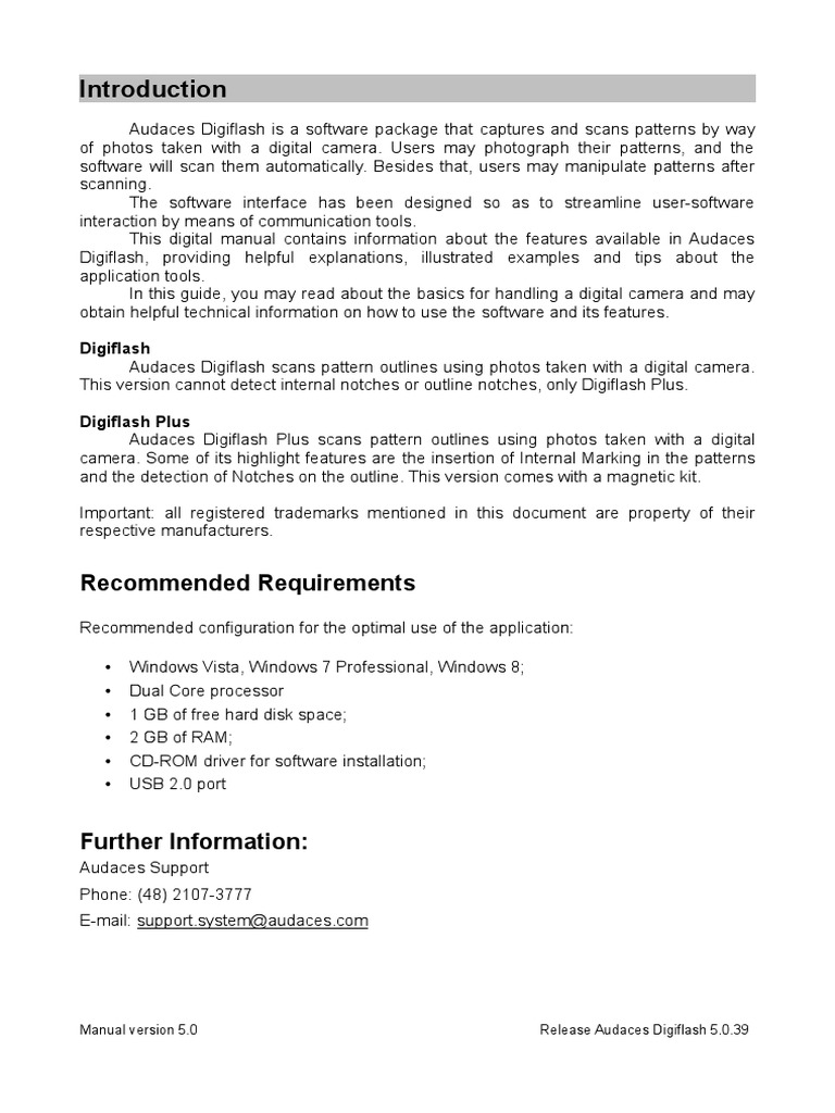 Audaces Digiflash User Manual | PDF | Exposure (Photography) | Shutter ...