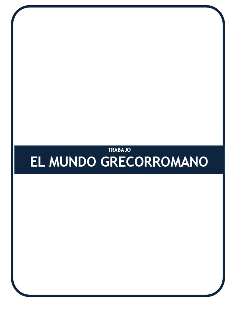 El Mundo Grecorromano | PDF | Platón | Aristóteles