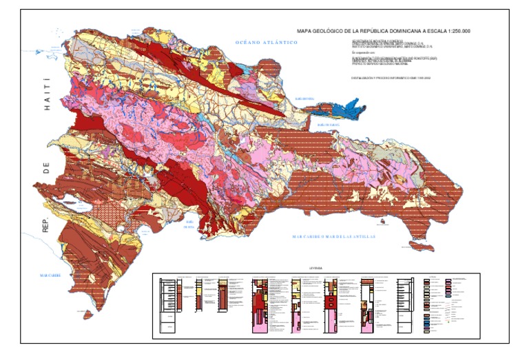 Geologico - 250000 Rep. Dominicana | PDF | República Dominicana | Basalto