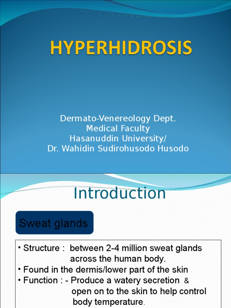 Hyperhidrosis | PDF | Perspiration | Human Anatomy