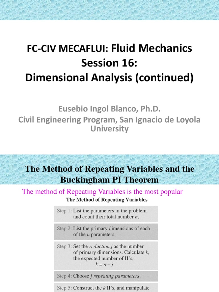 Dimensional Analysis in Fluid Mechanics | PDF | Reynolds Number | Fluid ...