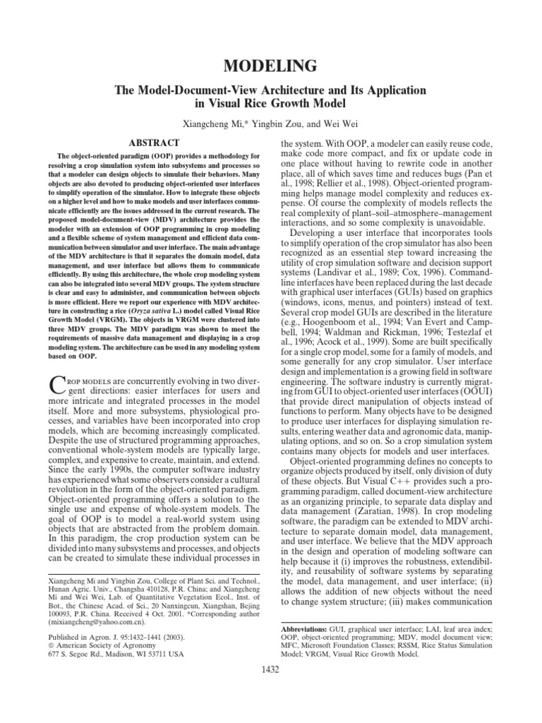 Modeling Rice | PDF | Object Oriented Programming | Programming Paradigms