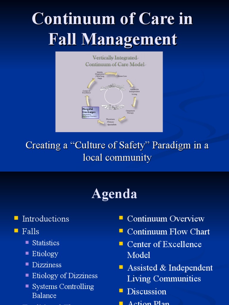 Fall Management: Continuum of Care Model | PDF | Vertigo | Geriatrics