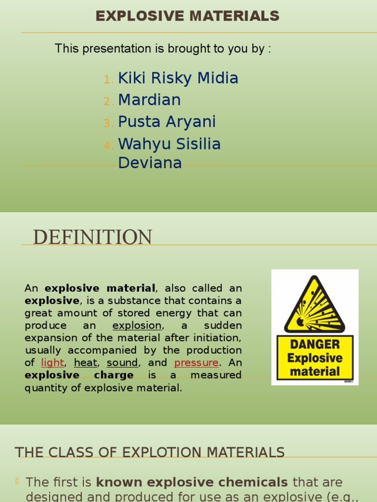 Explosive | PDF | Explosive Material | Hazards