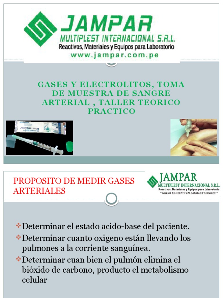 Gases Arteriales | PDF | Fisiología | Especialidades Medicas