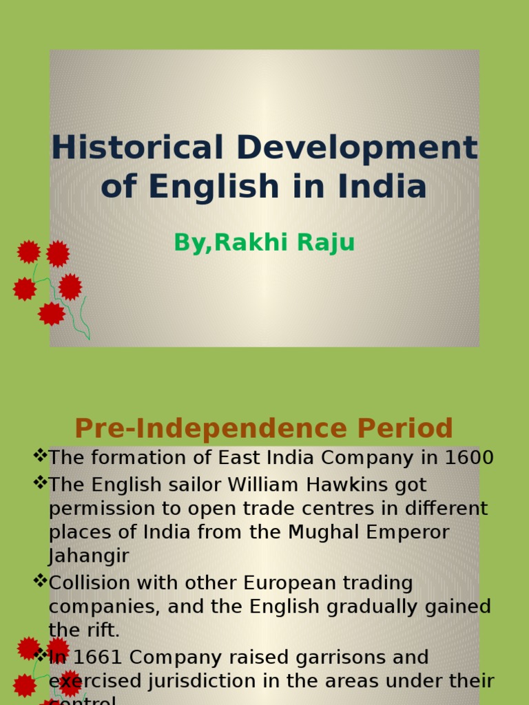 Historical Evolution of English in India | PDF | British Raj | British ...