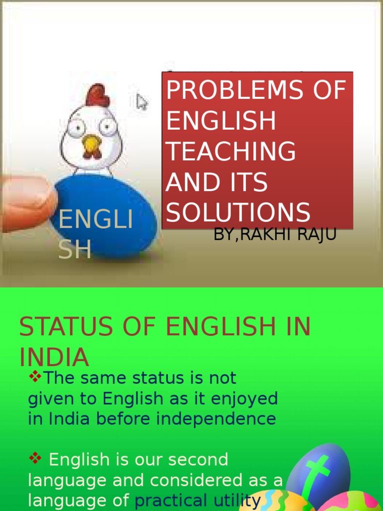 Problems of Teaching English | PDF