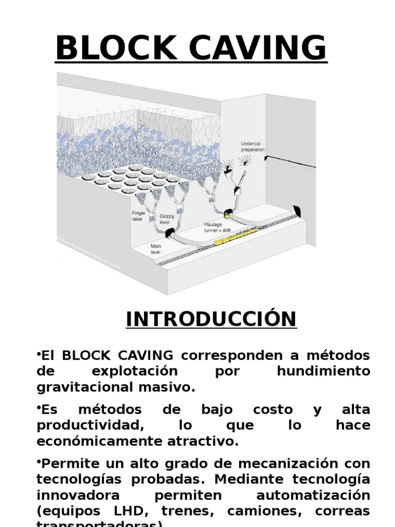Block Caving | PDF | Roca (geología) | Minerales