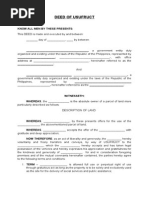Usufruct Agreement Sample Form | PDF | Property | Ownership